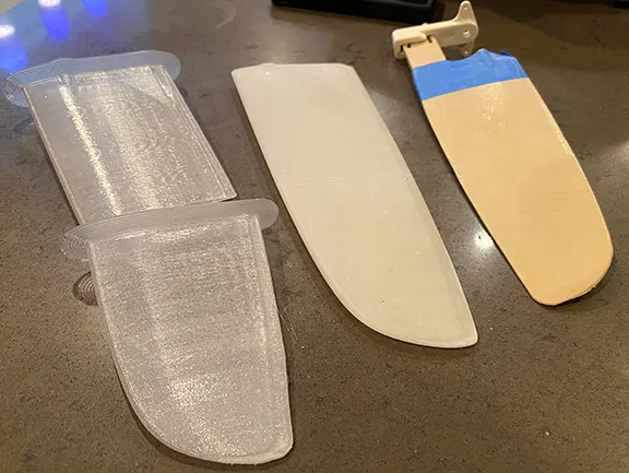 RC Laser Sailboat Rudder & Extension Sleeve & T-foil by ronindesu ...