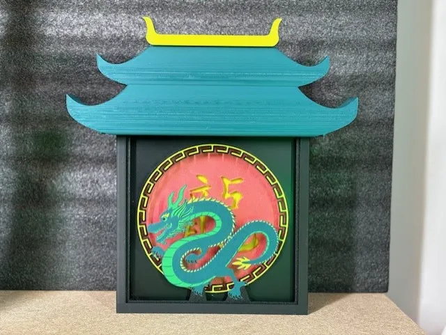 Dragon Shadow box roof by Kevyn 3D - MakerWorld