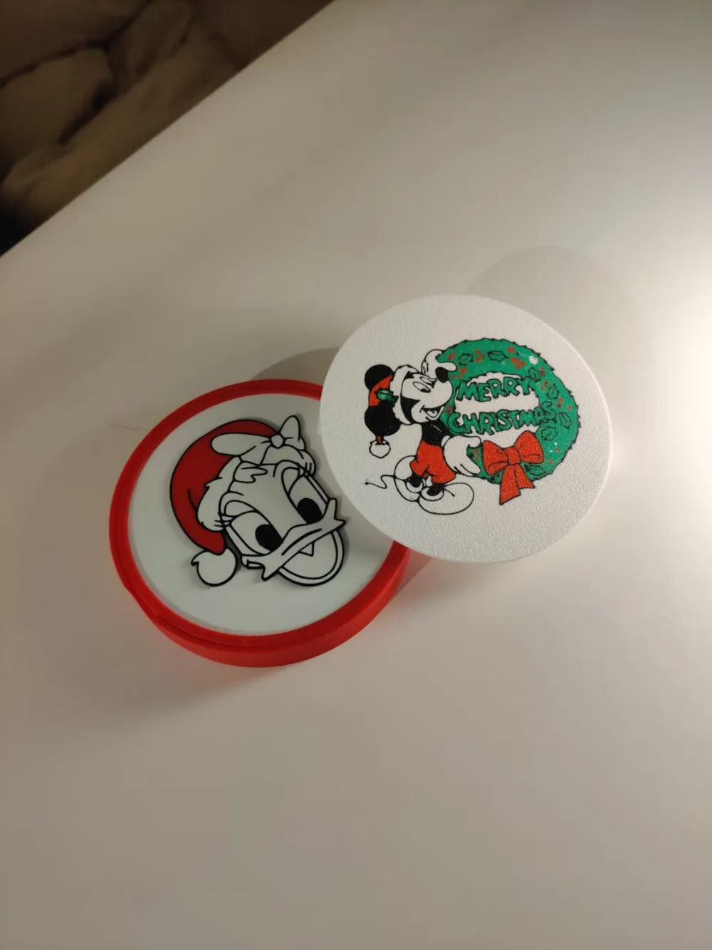 Christmas Disney Coaster Set by Wouter MakerWorld: Download Free 3D Models