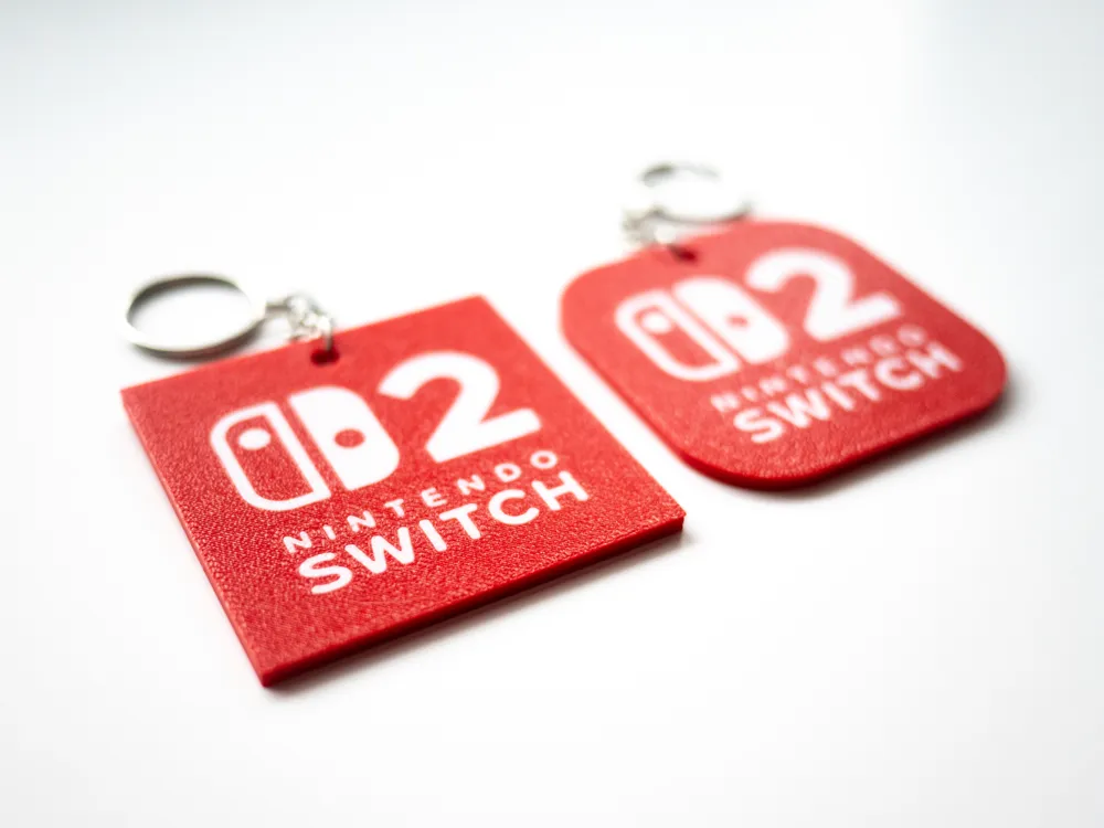 Nintendo Switch 2 Logo Keychain Pack! by Powerpill.prints - MakerWorld