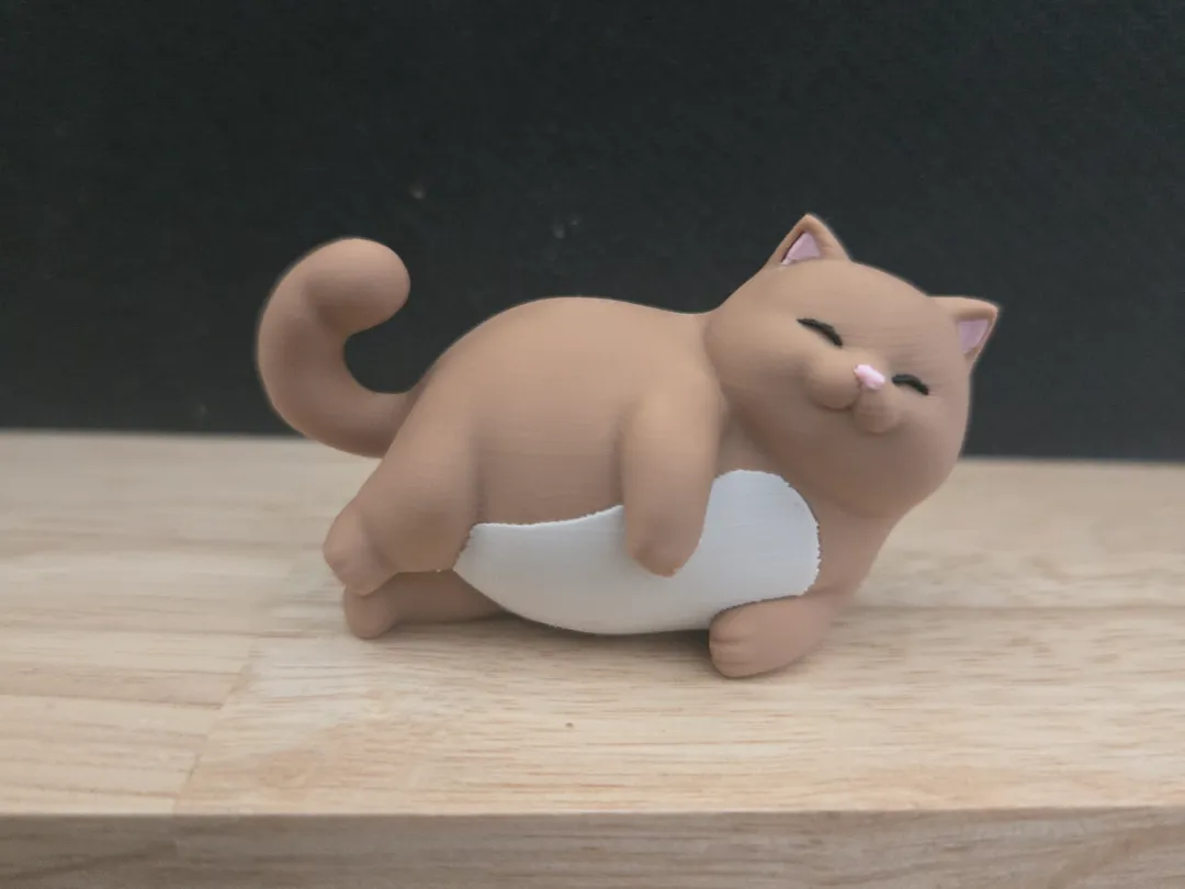 Cute Fat Cat - Free 3D Print Model - MakerWorld