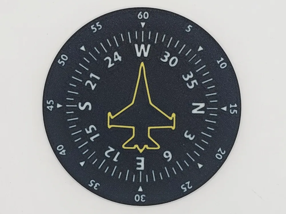 Airplane Compass Coasters - Free 3D Print Model - MakerWorld