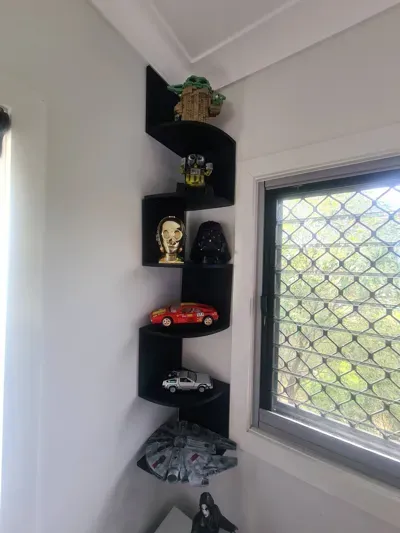 Modular Corner Shelf - Expandable and Easy to Hang by Bloomly - MakerWorld