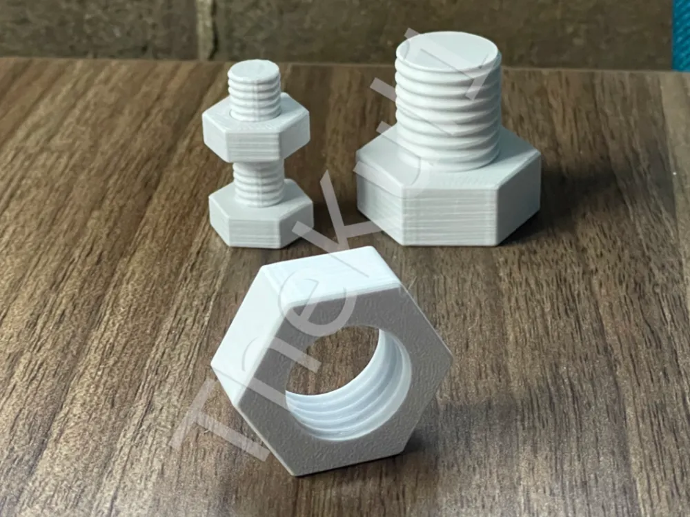Metric Nuts and Bolts M10-M20 - Free 3D Print Model - MakerWorld