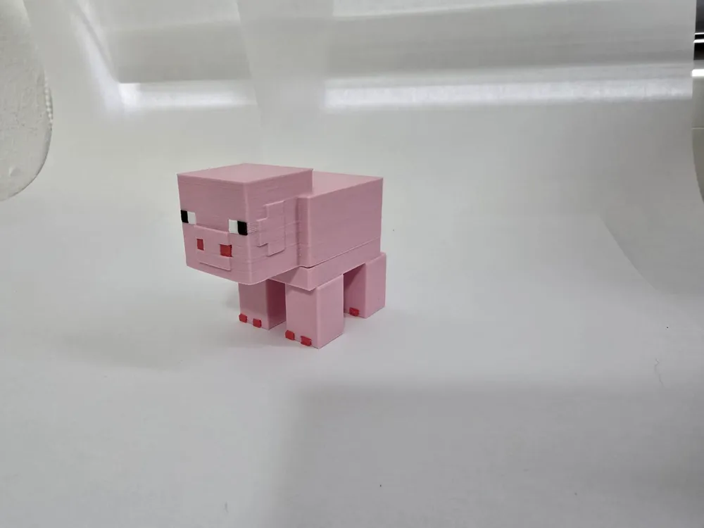 Minecraft Pig Figure Toy by 3DBURI MakerWorld: Download Free 3D Models