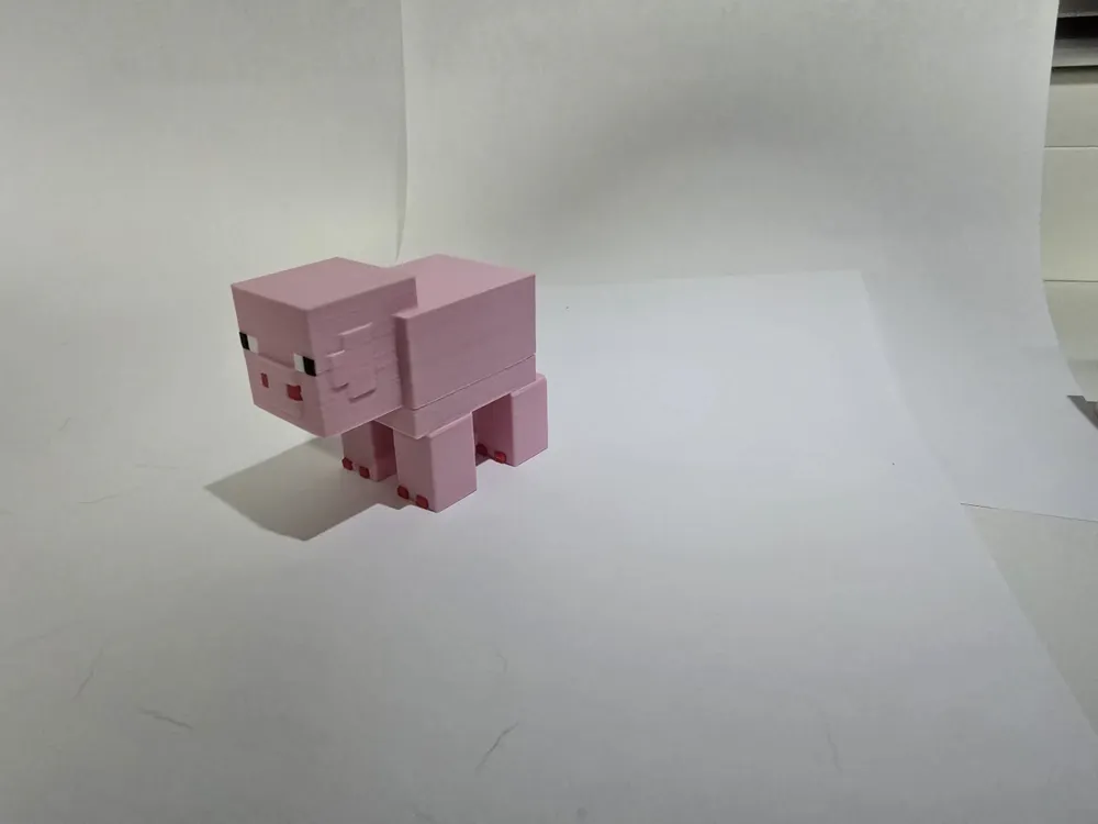 Minecraft Pig Figure Toy by 3DBURI MakerWorld: Download Free 3D Models