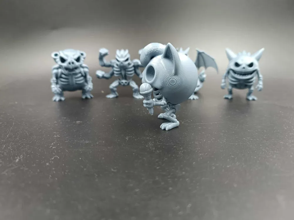 Jigglypuff Skeleton Pokemon Kawaii - Anime - Toy by drakeforge3d ...
