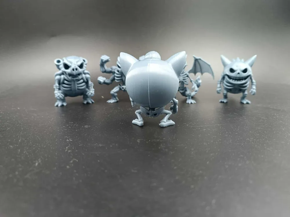 Jigglypuff Skeleton Pokemon Kawaii - Anime - Toy - Free 3D Print Model ...