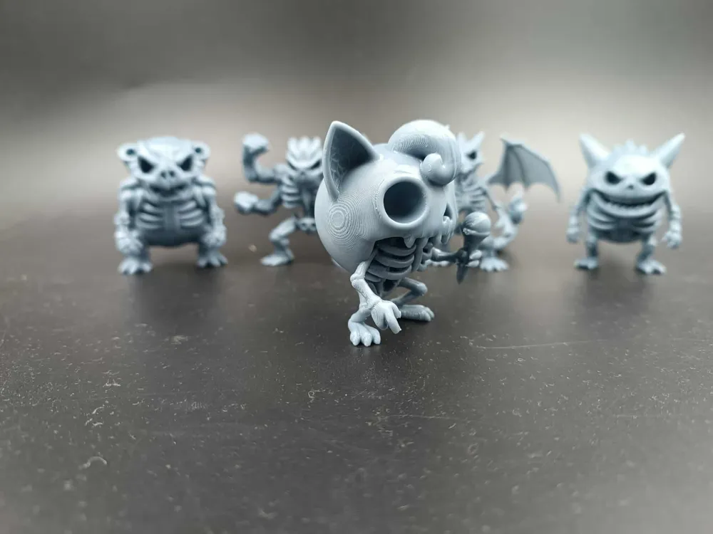 Jigglypuff Skeleton Pokemon Kawaii - Anime - Toy - Free 3D Print Model ...