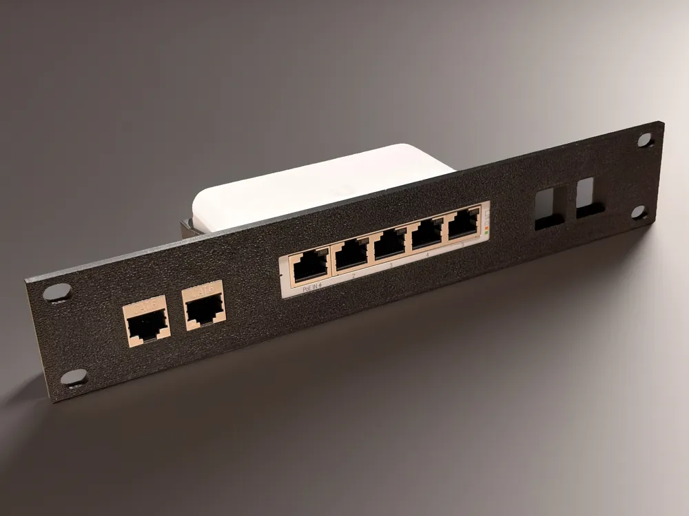 UniFi Switch USW Flex Mini | 10" Rack | Keystone by DWN3D MakerWorld ...