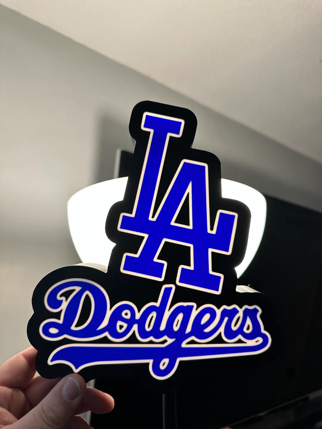 LA Dodgers light box - Free 3D Print Model - MakerWorld