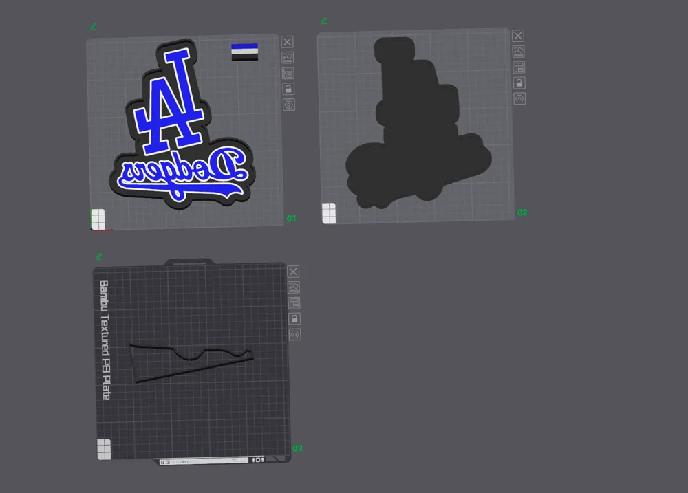 LA Dodgers light box - Free 3D Print Model - MakerWorld