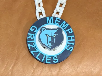 Memphis Grizzlies Spinner Chain - Free 3D Print Model - MakerWorld
