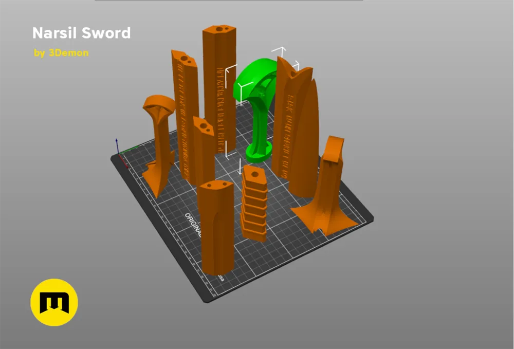 Narsil Sword - The Lord of the Rings - Free 3D Print Model - MakerWorld