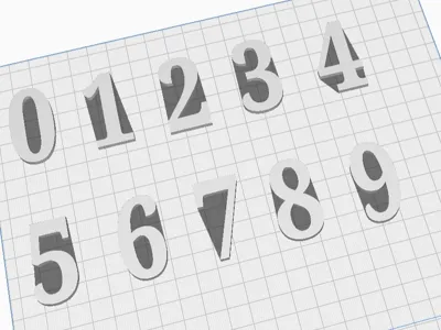 Numbers - Free 3D Print Model - MakerWorld