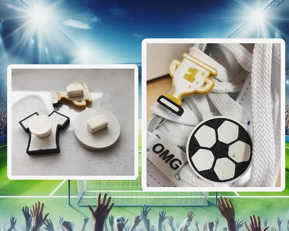 Shoe Charms - Soccer Fan - for Crocs AND Shoelaces by UniversalMaker ...