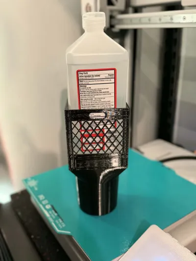 Quart Size Milk Crate Car Cup Holder Adapter - Free 3D Print Model ...