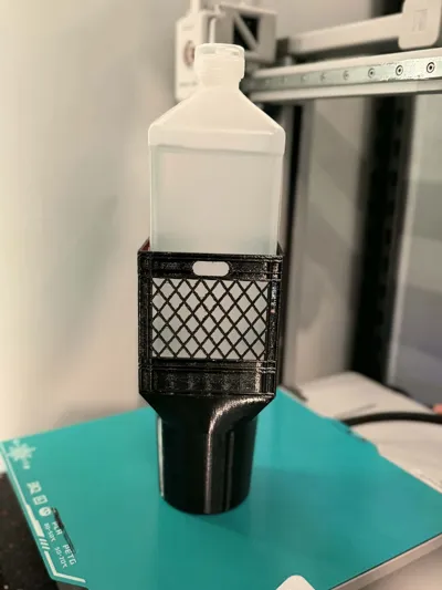 Quart Size Milk Crate Car Cup Holder Adapter - Free 3D Print Model ...