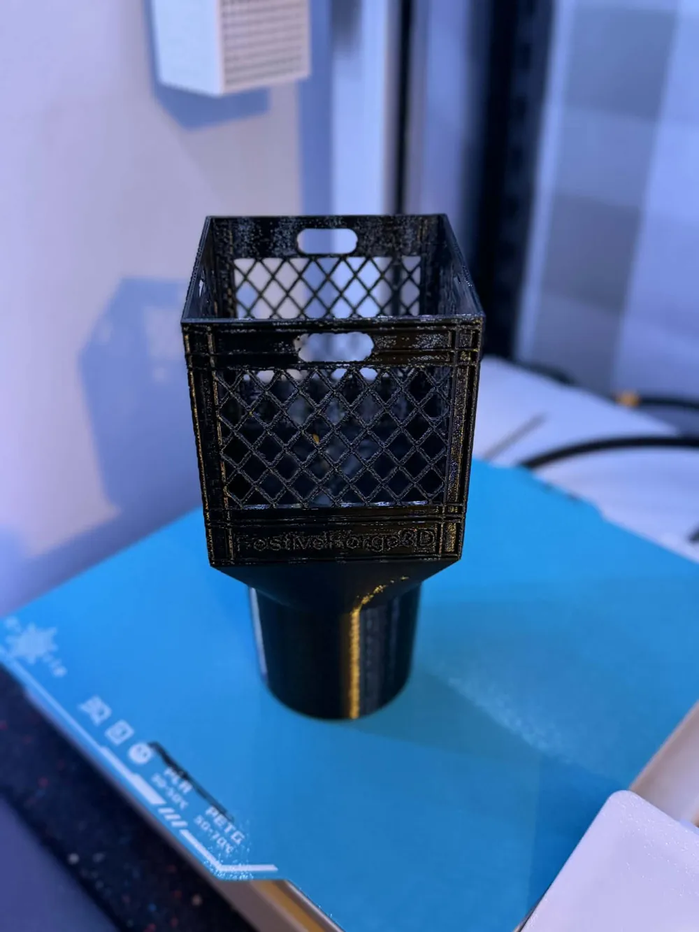 Quart Size Milk Crate Car Cup Holder Adapter - Free 3D Print Model ...