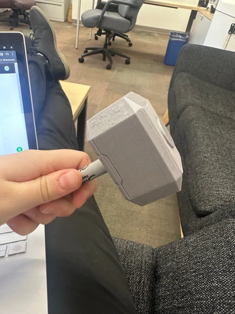 Thor's Hammer Mjolnir Sharpie Cap by goldiesvinyl - MakerWorld