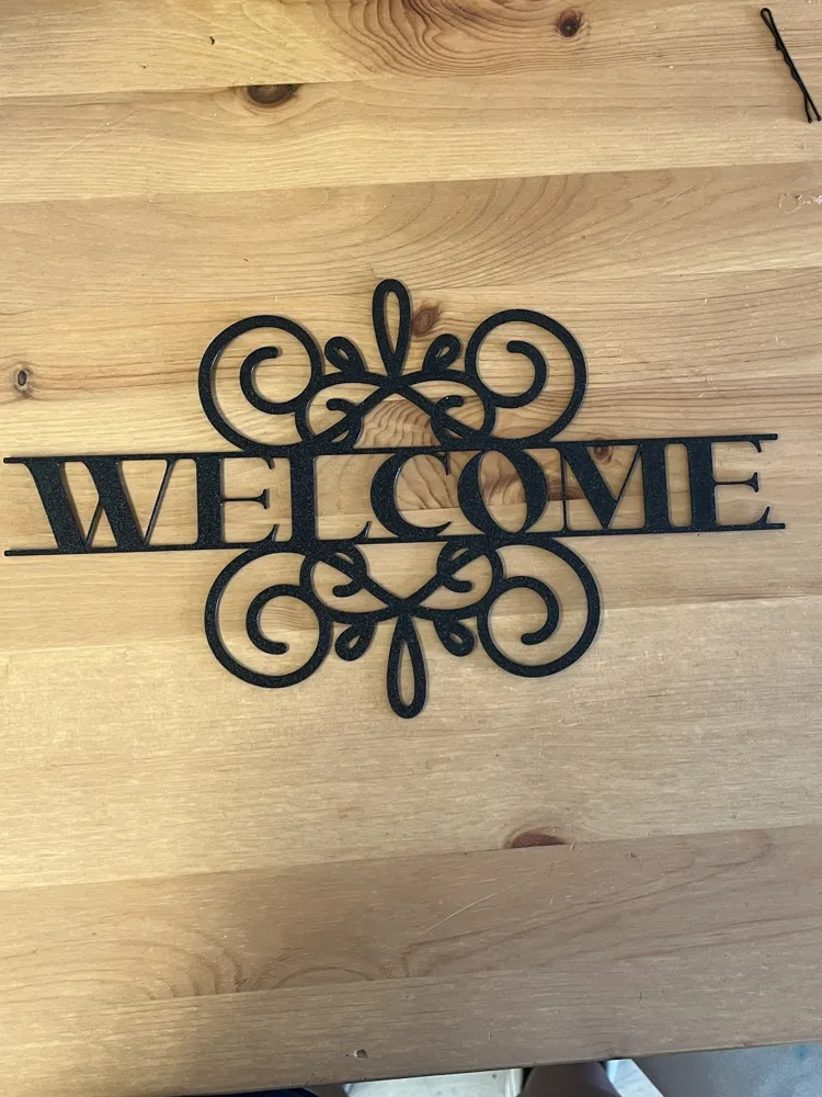 welcome sign - Free 3D Print Model - MakerWorld