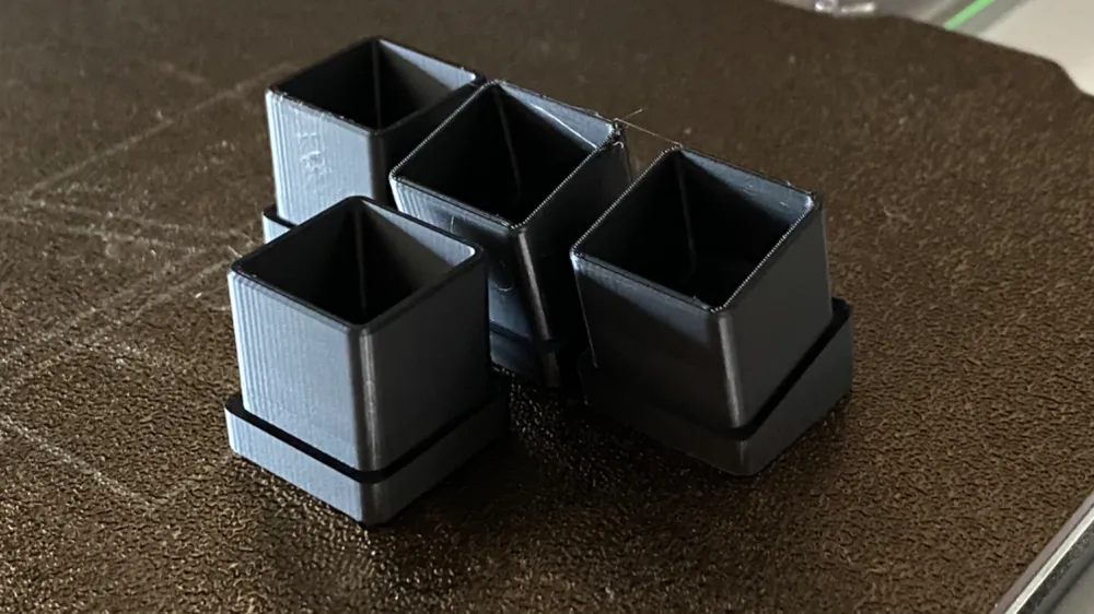 Chair feet for 20mm square tube legs, also angled by MarsGrover ...