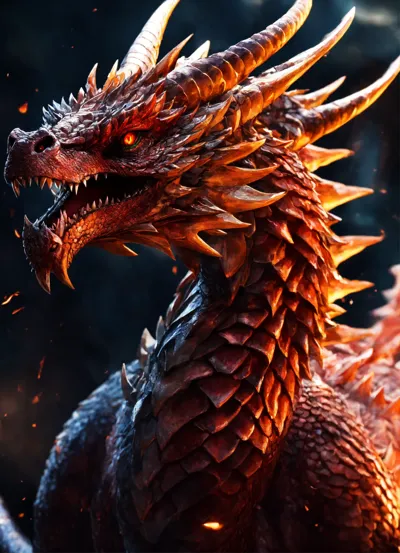 angry dragon hueforge by Xasmukarman - MakerWorld