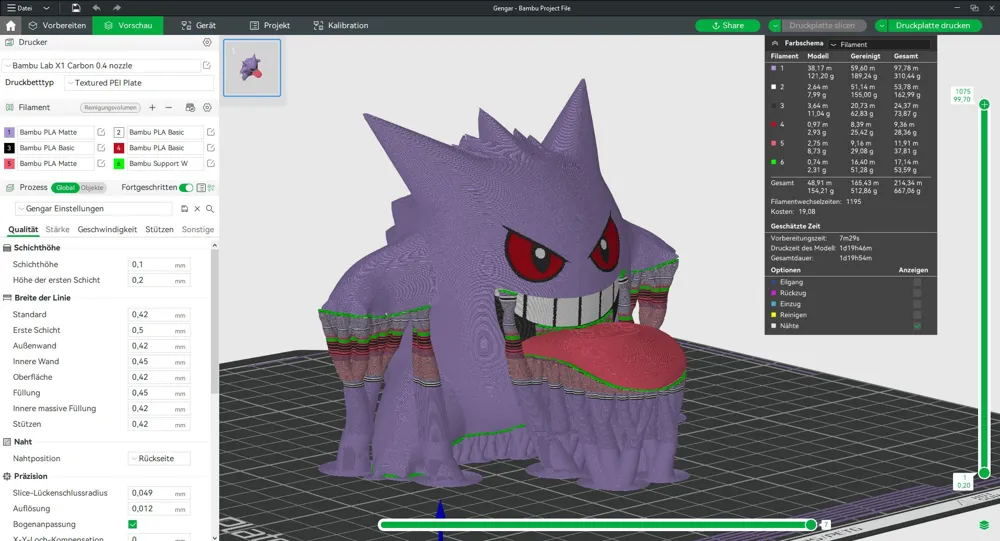 Gengar Pokemon by RoadTo150 MakerWorld: Download Free 3D Models