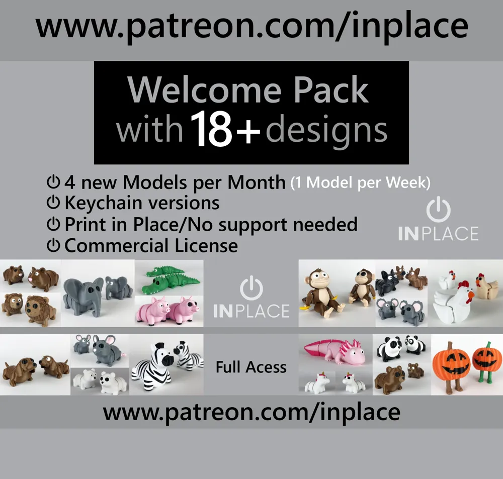 Cute Zebra Articulated by InPlace - MakerWorld