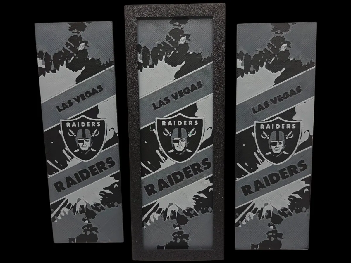 Las Vegas Raiders 50mm x 150mm Bookmark by MythicHue's MakerWorld ...