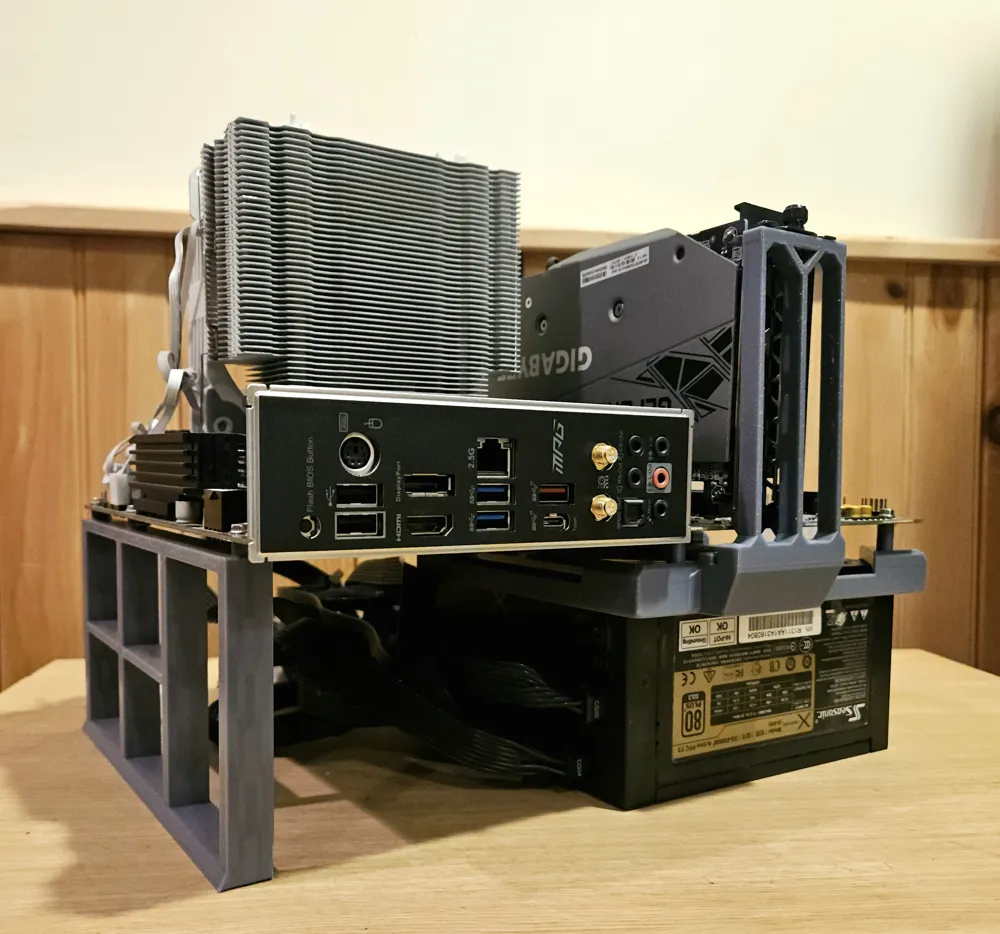 PSU-mounted Full ATX Test Bench by bovineblitz MakerWorld: Download ...