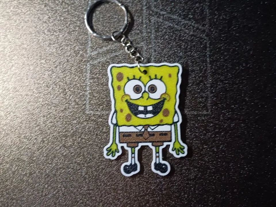 Sponge Bob keychain - Free 3D Print Model - MakerWorld