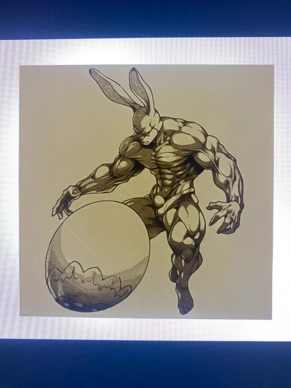 Easter muscle bunny by K-bon - MakerWorld