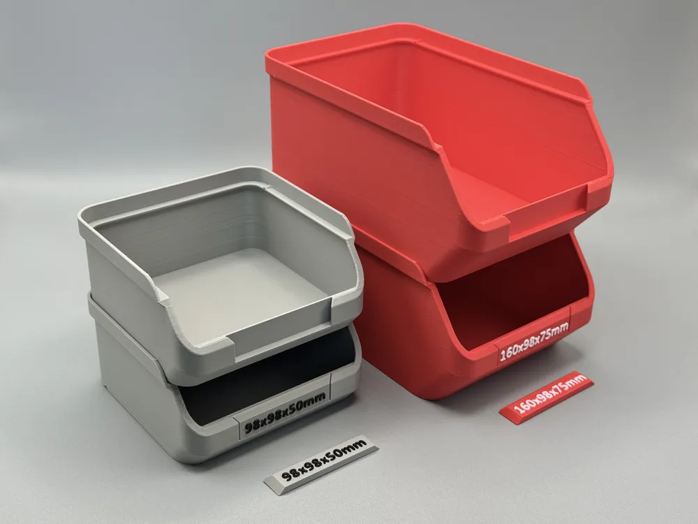 Stackable storage box (customizable) - Free 3D Print Model - MakerWorld