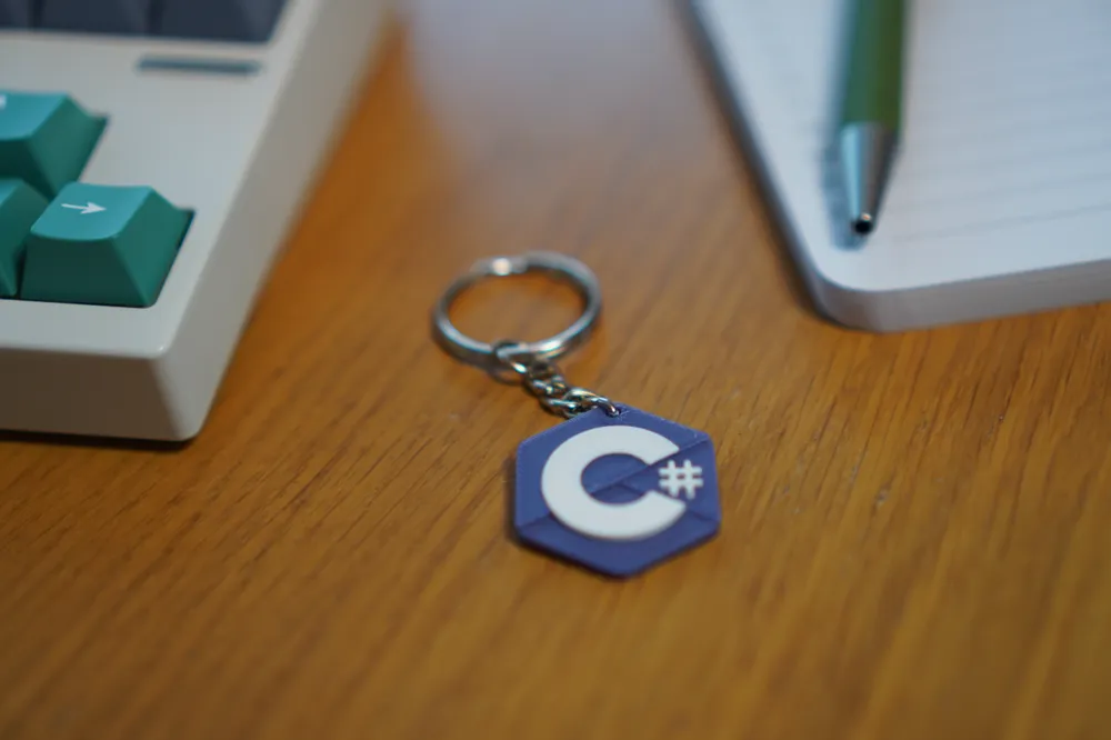 Llavero software desarrollador CSharp C# por ArtK - MakerWorld