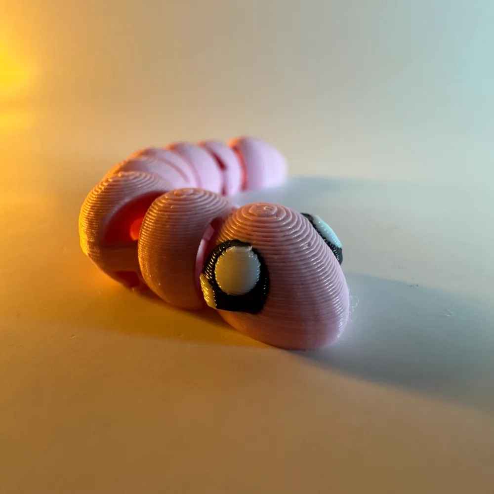 Articulated Cute Worm - Free 3D Print Model - MakerWorld