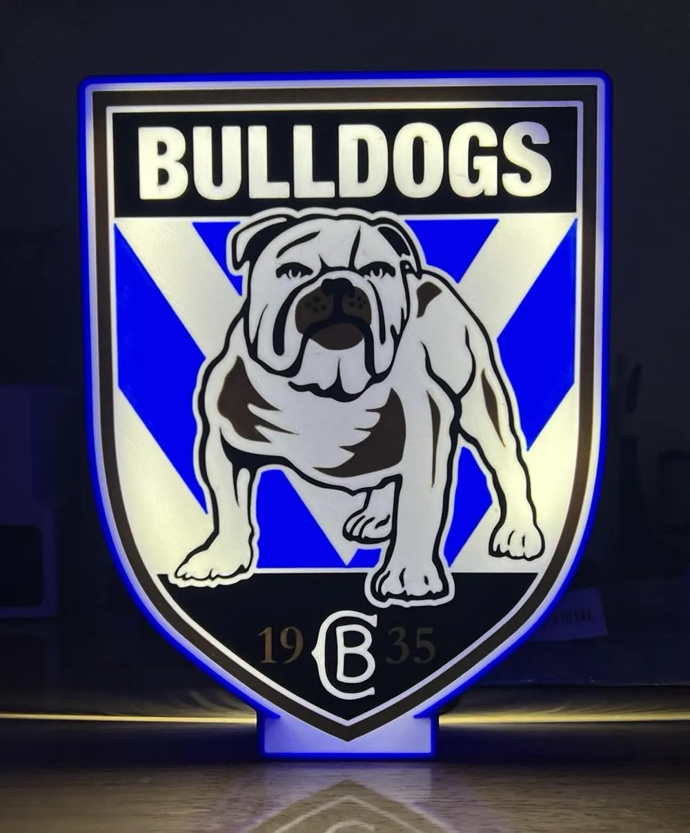 NRL Lightbox - Bulldogs by Jandaa - MakerWorld