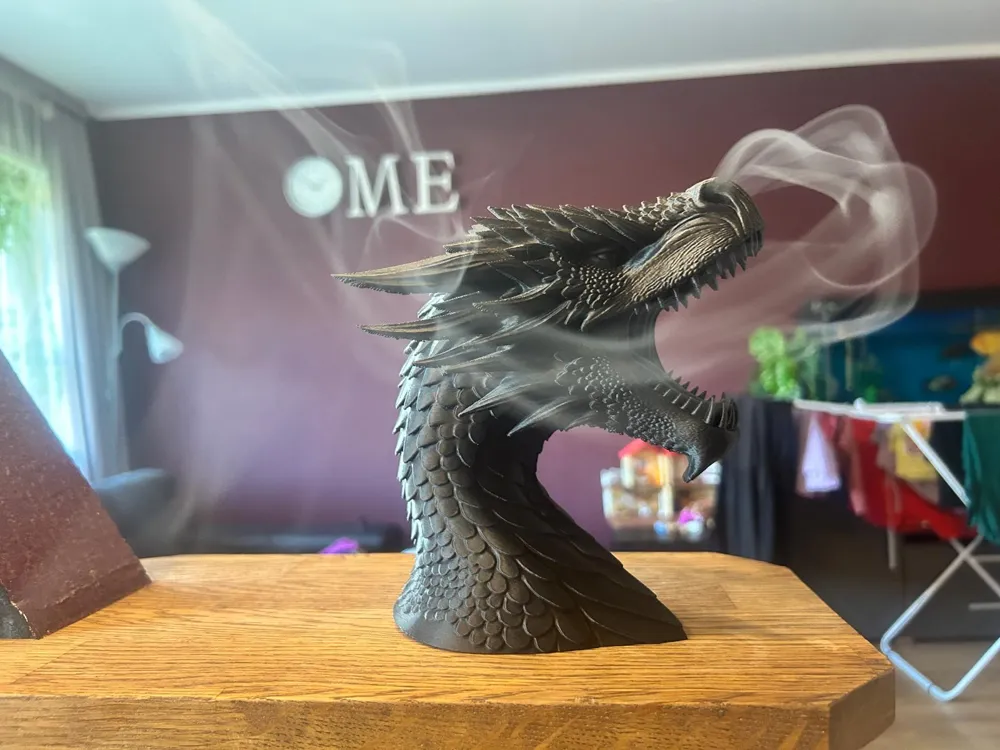 Smoking dragon incense - Free 3D Print Model - MakerWorld