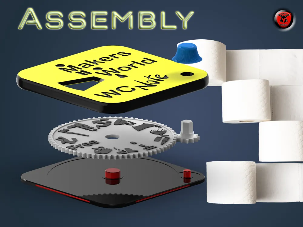 Makers World WC Note Toilet Sign by CopyKnight MakerWorld: Download ...