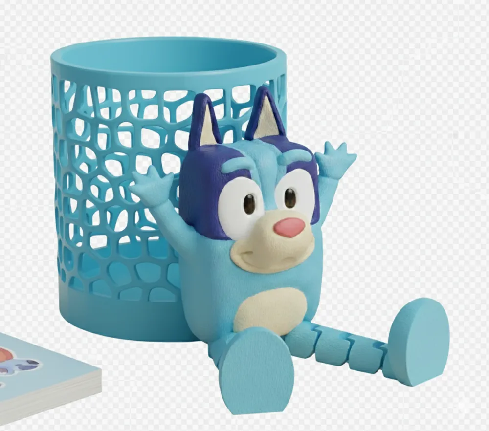 Bluey pencil holder by Carmendelavara MakerWorld: Download Free 3D Models