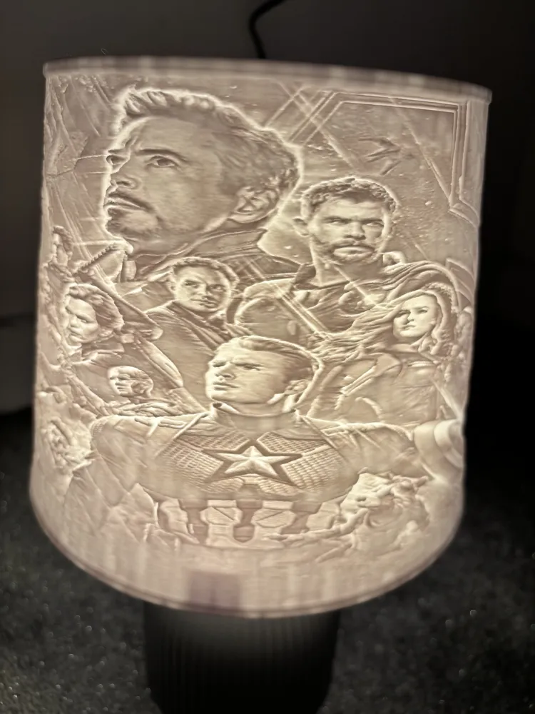 marvel avengers lithophane shade by LilH 3Dzines MakerWorld: Download ...