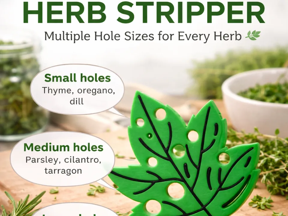 Ergonomic Herb Stripper – Leaf Design - Free 3D Print Model - MakerWorld