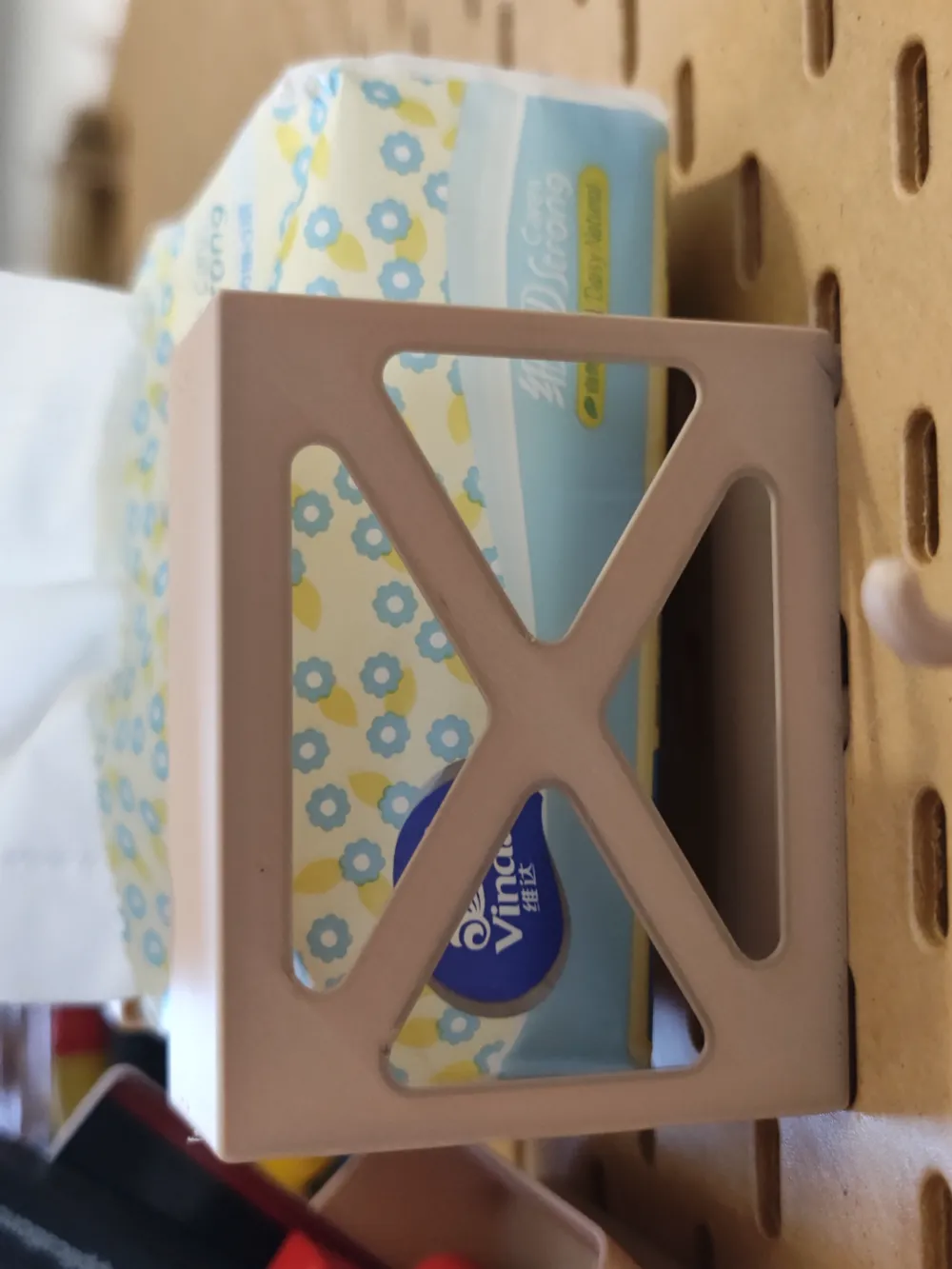 IKEA skadis pegboard tissue holder box by OMGear - MakerWorld