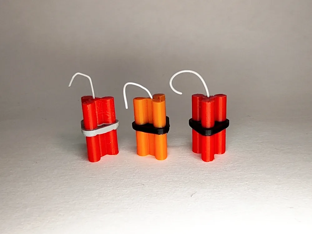 Lego_Dynamite with Poop line as a Fuse (64728) by Tim_Bricker - MakerWorld