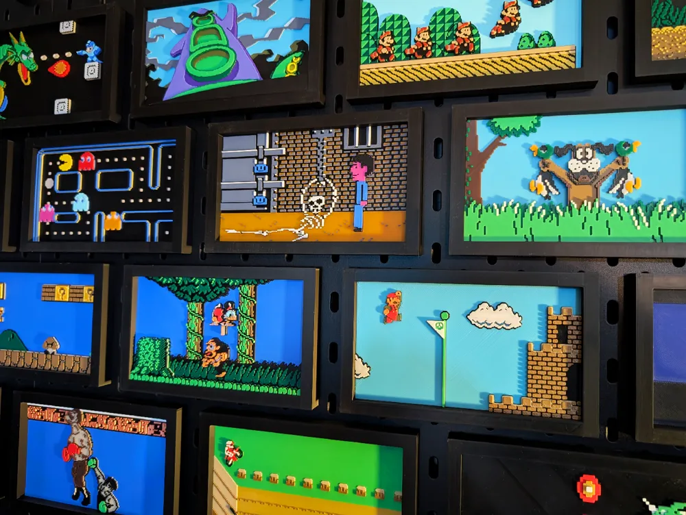 Maniac Mansion Basement Wall Art by LayeredPixels by Tomas MakerWorld: Download Free 3D Models