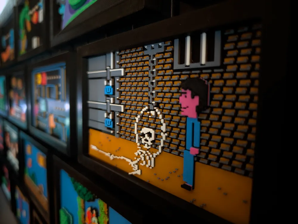 Maniac Mansion Basement Wall Art by LayeredPixels by Tomas MakerWorld: Download Free 3D Models