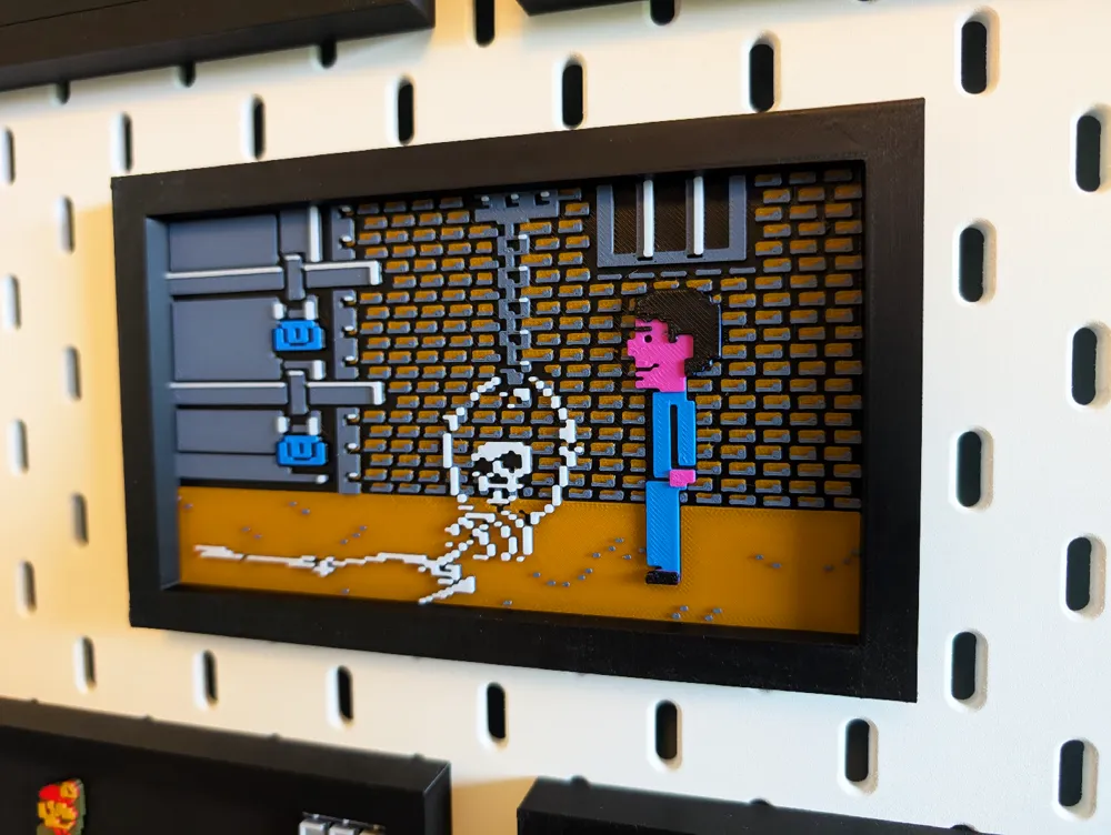 Maniac Mansion Basement Wall Art by LayeredPixels by Tomas MakerWorld: Download Free 3D Models