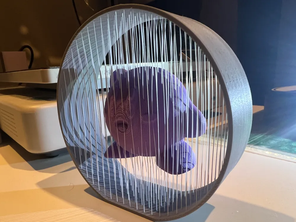 Kirby Wave Suspended String Art by 3DMN - MakerWorld