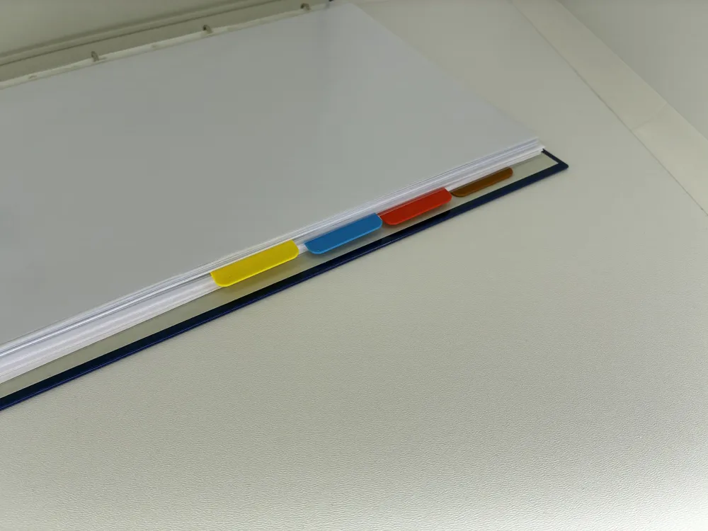 A4 color binder dividers - Free 3D Print Model - MakerWorld