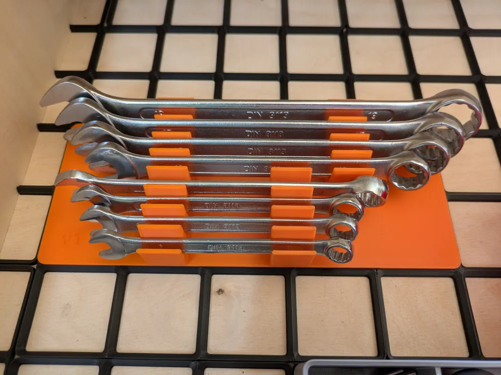 Gridfinity Wrench Holder Modular Tool Organisation - Free 3D Print ...